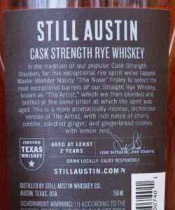 Still Austin Cask Strength Rye Review [In Depth] The Whiskey Shelf