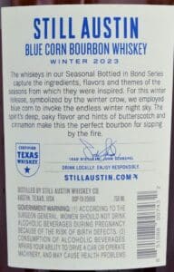 Still Austin Bottled In Bond Blue Corn Bourbon Review [In Depth]