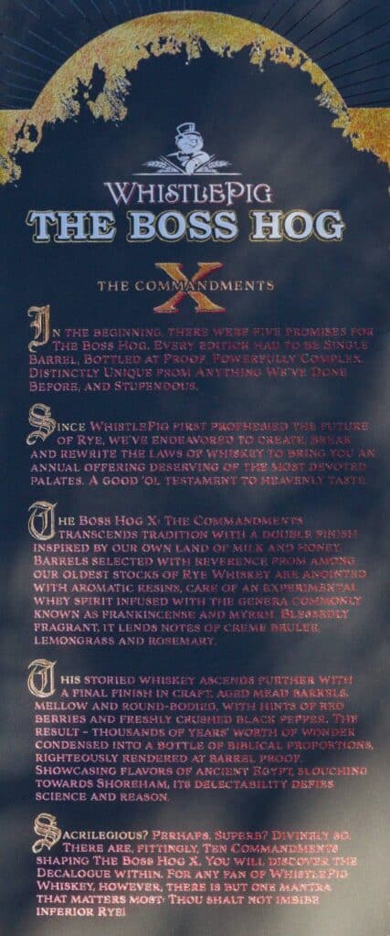 WhistlePig Boss Hog X Review [In Depth] The Whiskey Shelf