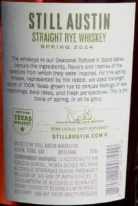 Still Austin Bottled In Bond Rye Review [In Depth] The Whiskey Shelf