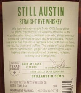 Still Austin Rye Review [In Depth] The Whiskey Shelf